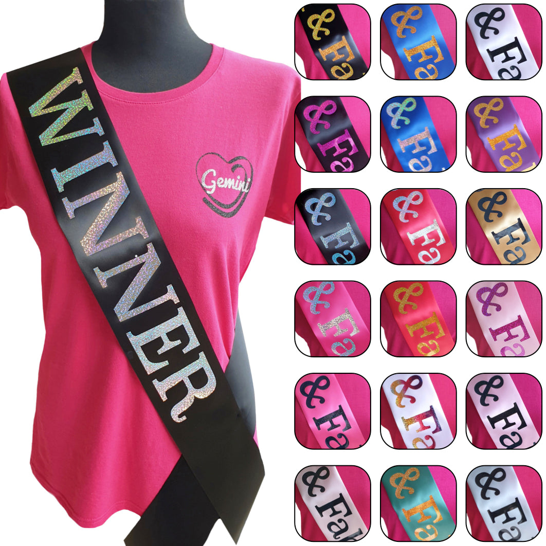 Winner Holographic Sash – GeminiRibbons
