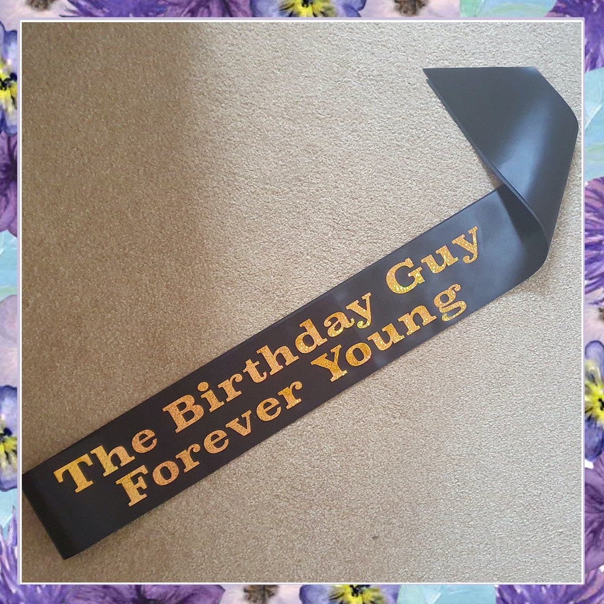 Custom Holographic Sash - Double Line – GeminiRibbons